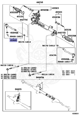45460-59045 - Toyota - Tie Rod Assy, Rh - Nengun Performance