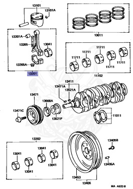 13201-79096 - Toyota - Engine Connecting Rod - Nengun Performance