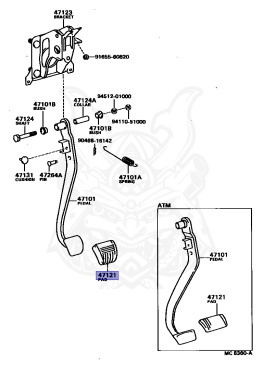 47121-30050 - Toyota - Brake Pedal Pad - Nengun Performance