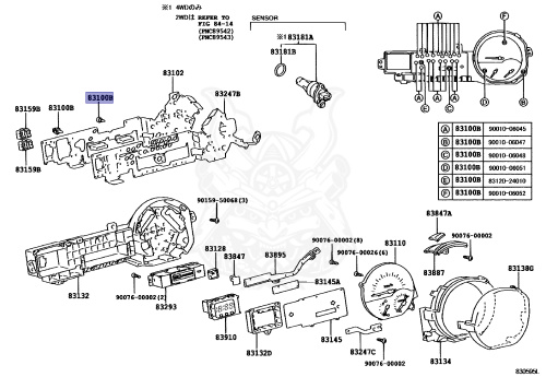 83120-24010 - Toyota - BULB, COMBINATION METER, NO.1 - Nengun Performance