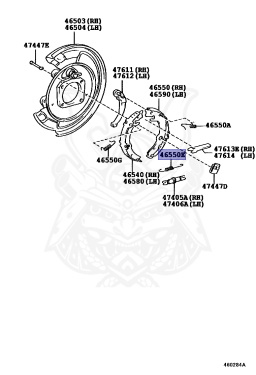 90905-06046 - Toyota - Spring, Tension, No.2(for Parking Brake Shoe ...