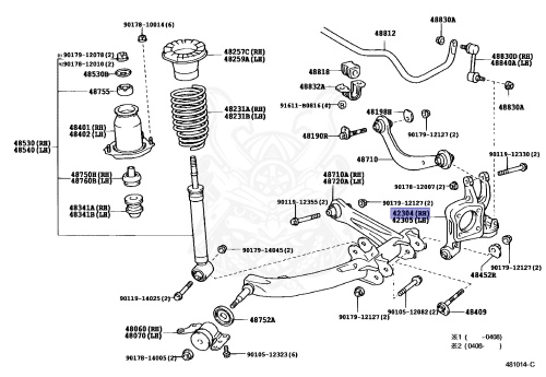 42304-20330 - Toyota - Rear Axle Carrier Sub-assy, Rh - Nengun Performance