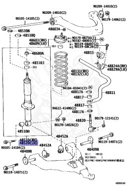 48510-69086 - Toyota - Front Shock Absorber Assy - Nengun Performance