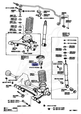 48341-22060 - Toyota - Rear Spring Bumper - Nengun Performance