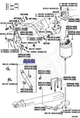 48531-80580 - Toyota - Rear Shock Absorber - Nengun Performance