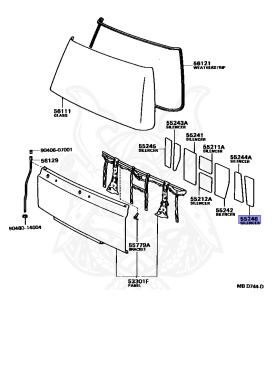55241-90B00 - Toyota - FRONT PANEL SIDE SILENCER, NO.3 LH - Nengun ...