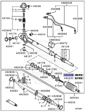MR510271 - Mitsubishi - STEERING GEAR BELLOWS - Nengun Performance