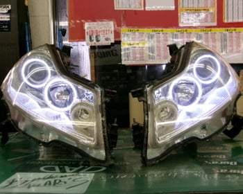 Nissan - Thank you! Y50 Fuga early genuine headlights left and right ...